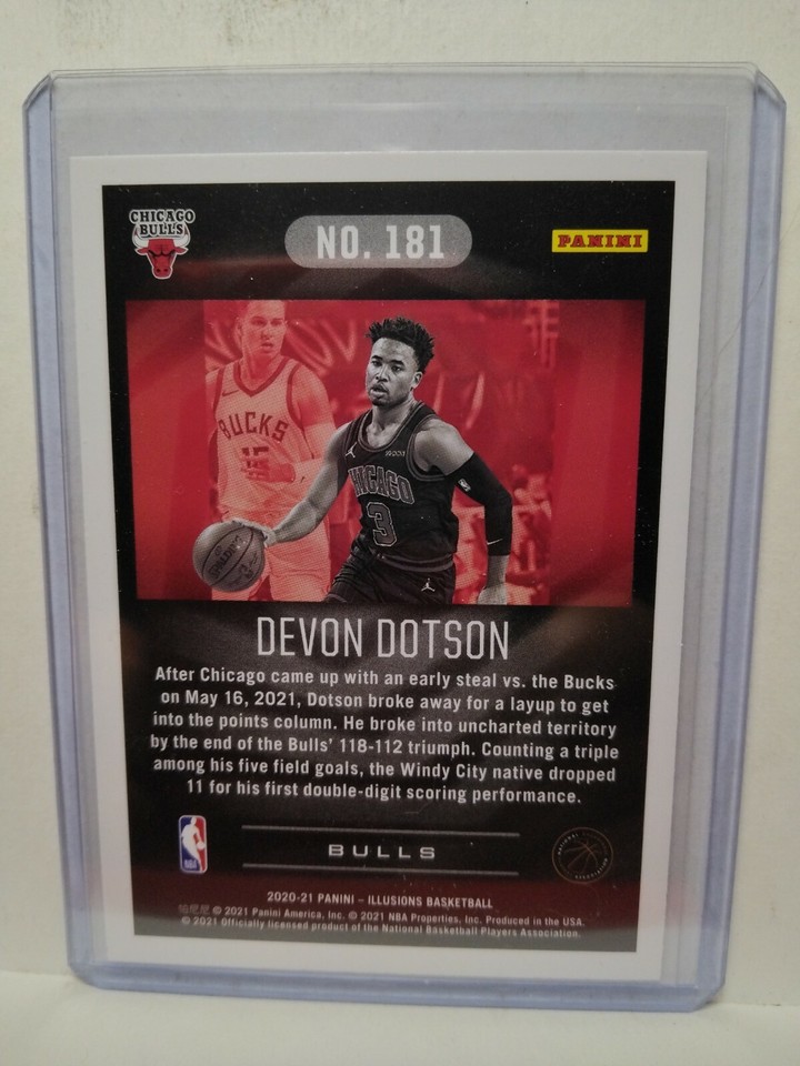 Devon Dotson illusions RC bulls 2021 #181 | eBay