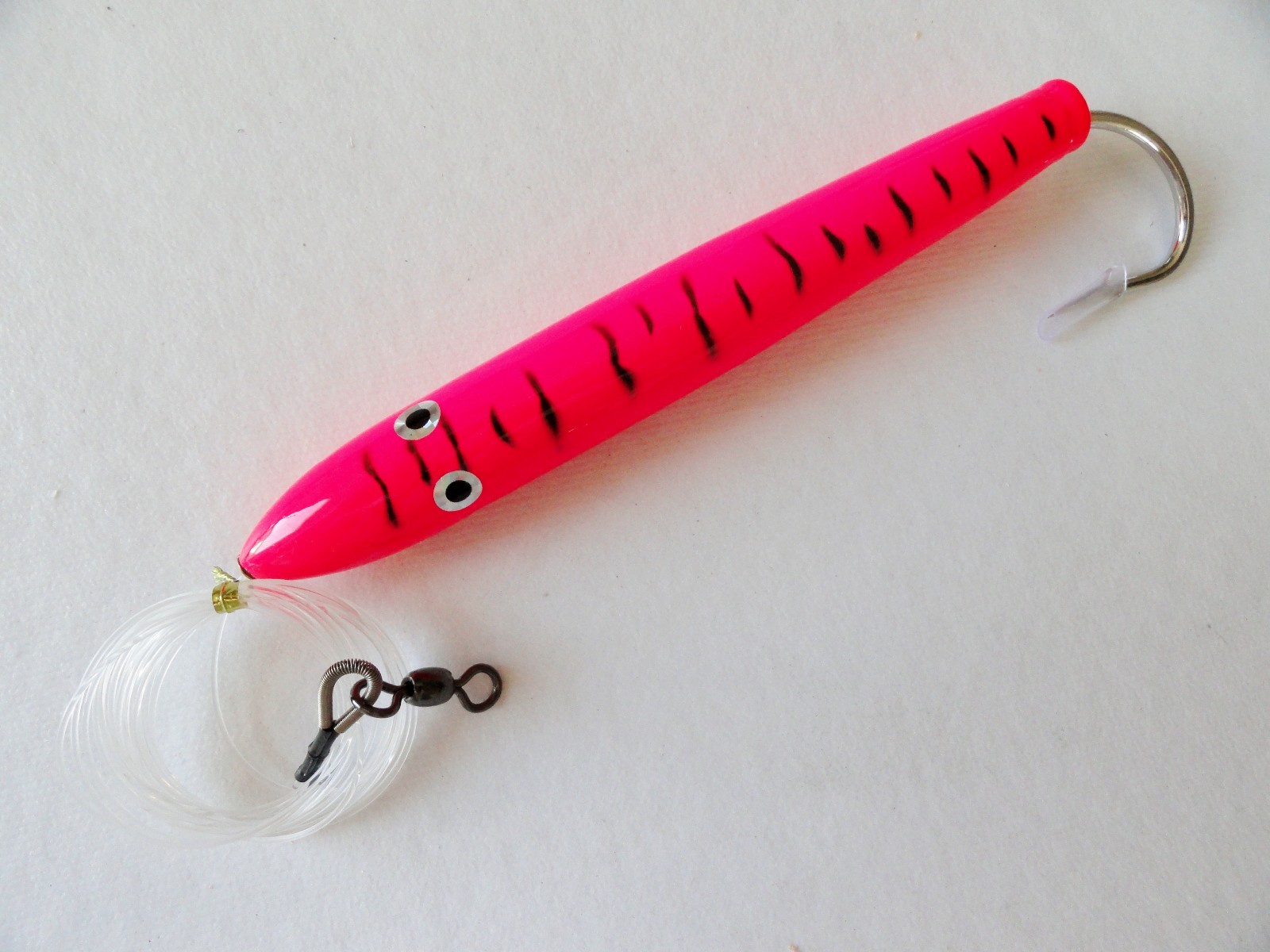 4 Pieces 6" Rigged Cedar Plug Trolling Fishing Lures Combo | eBay