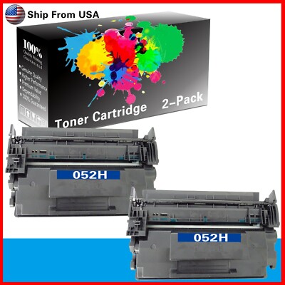 2 PK Compatible 052H Toner Cartridge for 052H imageCLASS LBP214dw ...