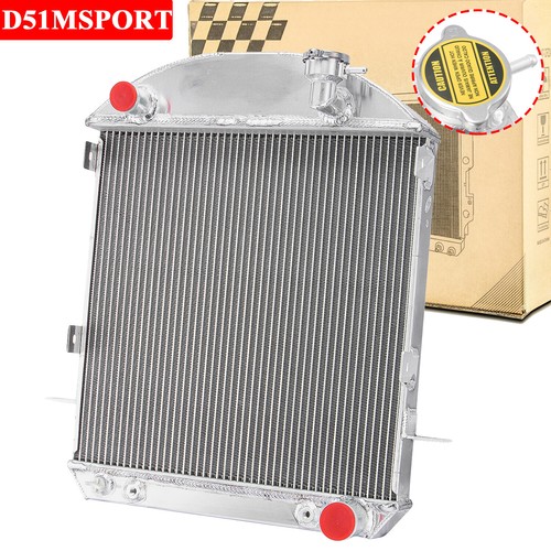 4 Row Radiator FIT 1917-1927 Ford Model T-Bucket 2.9L Chevy ...
