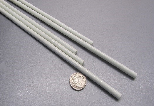 Fiberglass Round Rods .250" (1/4") Diameter x 60 Inch Length, 5 Units ...