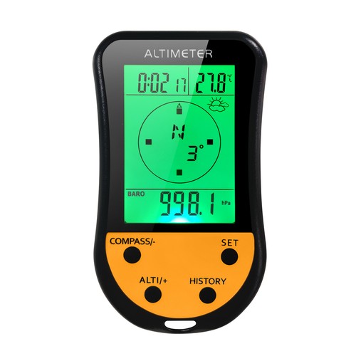 8 in 1 Handheld LCD Digital Altimeter Camping Compass Barometer ...