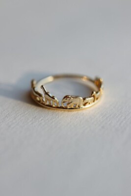 Fabulous Animal Safari Design Ring For Animals Lover In Solid 10K ...
