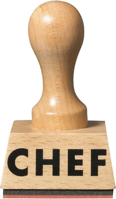 Stamp "Chef" Wooden Stamp With Rubber | eBay