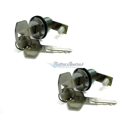 Door Barrel Lock & Key (Set of 2/Left & Right Keyed Alike) For DATSUN ...