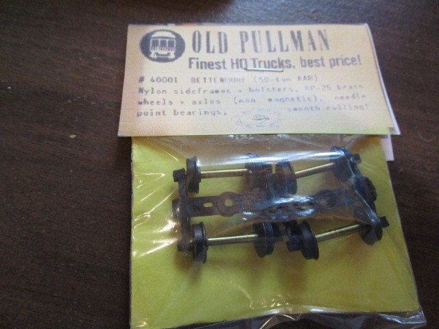 Old Pullman HO 40001 Wheels, Axles, Sideframes - Bettendorf, 50 ton ...
