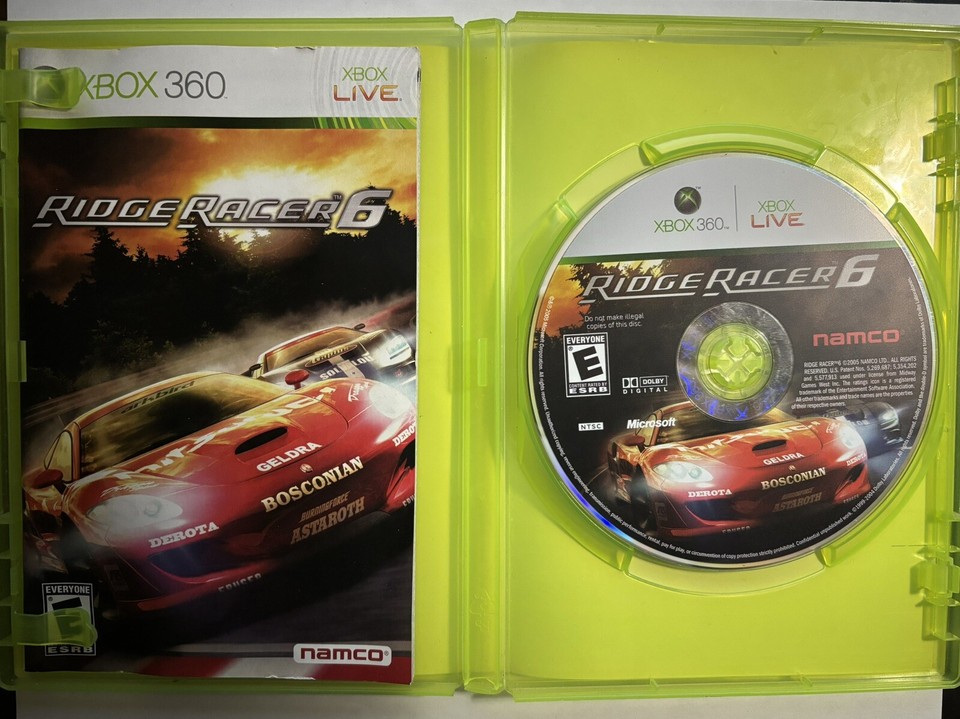 Ridge Racer 6 (Microsoft Xbox 360, 2005) CIB 722674210010| eBay