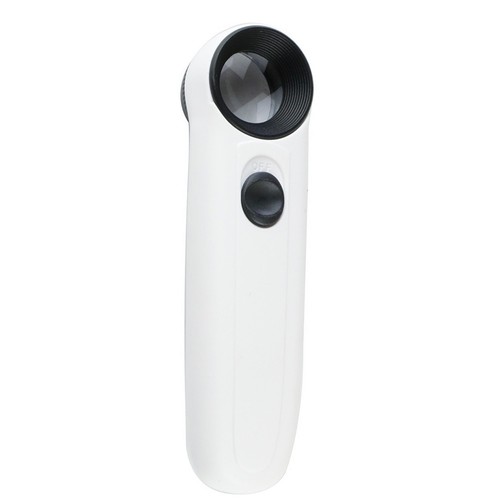40X Dual LED Light Magnifier Handheld Magnifying Tool Jewelry Loupe Map ...
