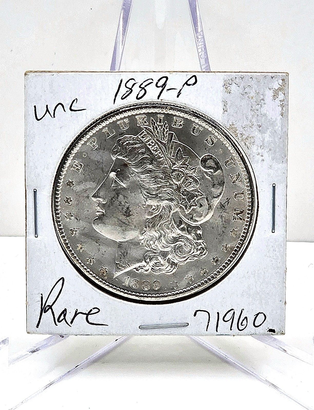 1889 P AU Morgan Dollar 100 Cent About Uncirculated 90% Silver US $1 ...