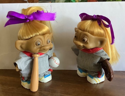 1960'sVINTG. tab troll baseball players,,ball, bat and glove REDUCED ...