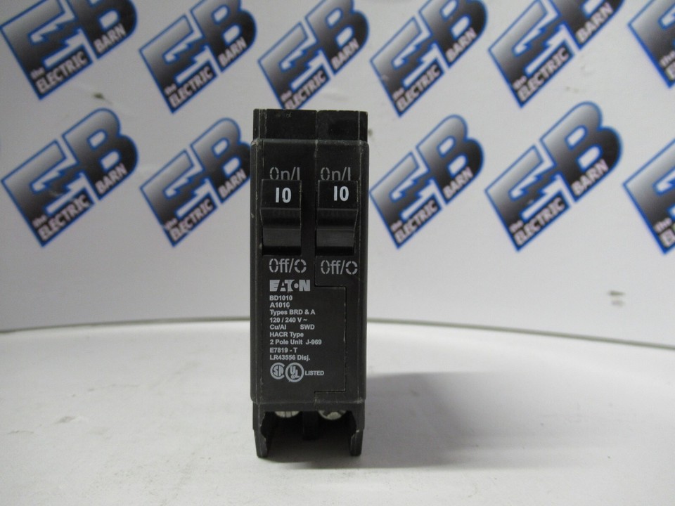 CH Eaton BD1010 Tandem Circuit Breaker 10 Amp 120 Volt (2) 1P CTL Type ...