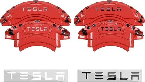 tesla red caliper cover model Y 2017-2023 | eBay