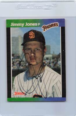 1989 Donruss #247 Jimmy Jones Padres Signed Auto *G3265 | eBay