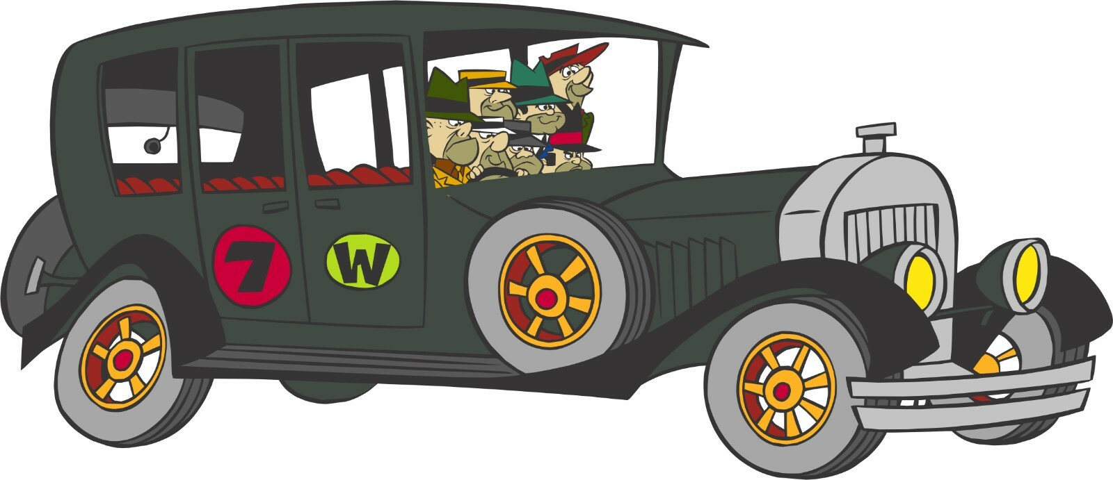 Ant Hill Mob Stickers Decal Wacky Racers Gangsters Mafia car crew 8 ...