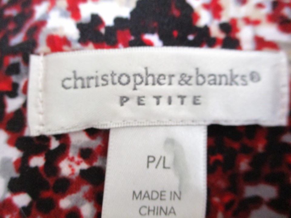 CHRISTOPHER & BANKS MULTI COLOR SNAP CLOSURE LIGHTWEIGHT JACKET SIZE ...