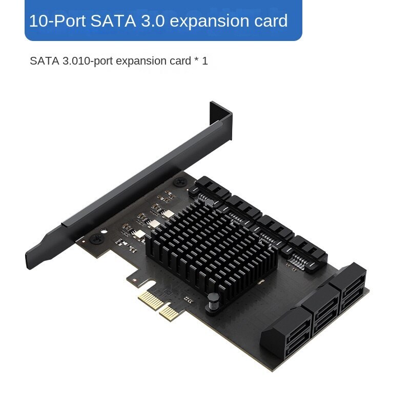 PCIE to 16 10 8-port SATA3.0 adapter card Desktop solid-state drive ...