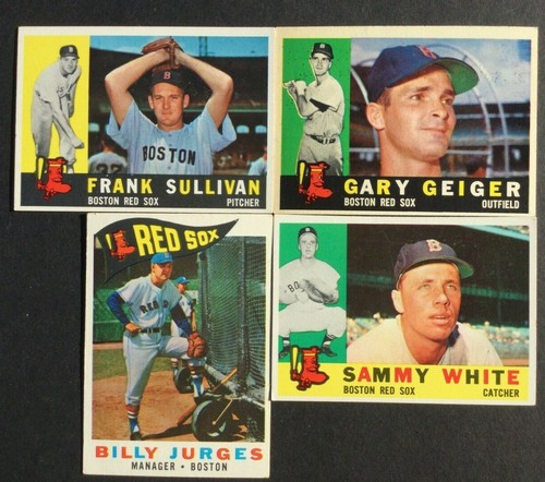 1960 Topps # 220 Billy Jurges Boston Red Sox + 3 Cards | eBay