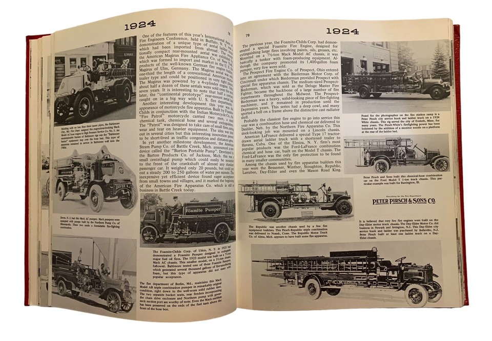 AMERICAN FIRE ENGINES SINCE 1900 WALTER McCALL HB CATALOG OF FIRE ...