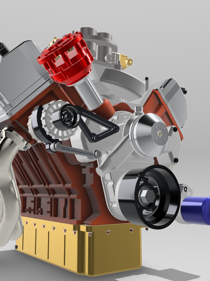 Vintage Hemi Twin Carb Street Engine - 1/24 - 3D Printed - MCS | eBay