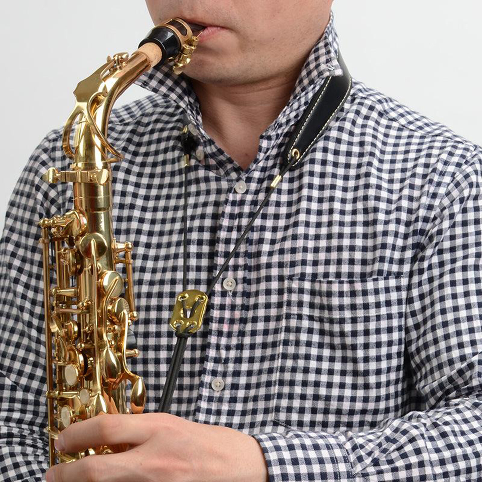 Adjustable Saxophone Neck Strap for Soprano Alto Tenor Baritone Sax ...