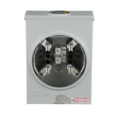 Eaton Overhead/Underground Meter Socket 125-Amp, Ringless-No Bypass, 1 ...