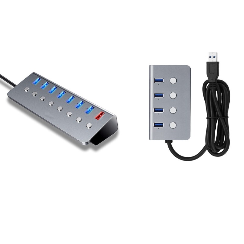 USB3.0 Hub Splitter Multi-port Expander Fast Data Transmission for PC ...