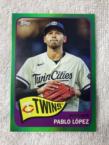 2023 Topps Archives #169 PABLO LOPEZ Green Foil /99 Minnesota Twins MLB ...