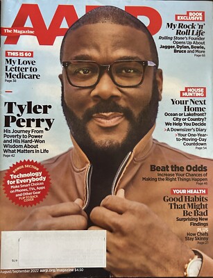 AARP Magazine (August/Sept 2022) TYLER PERRY | eBay
