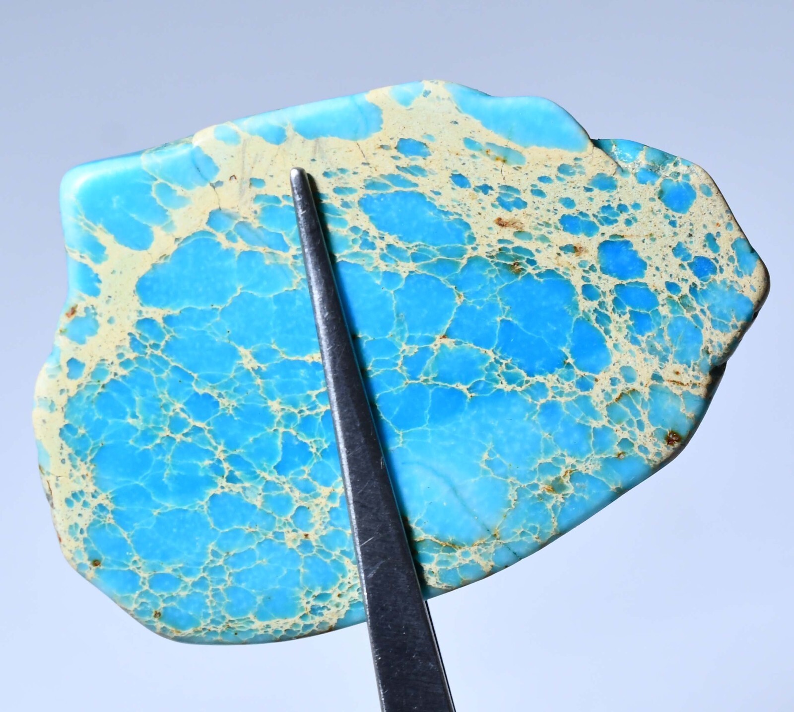 Natural Blue Ridge Turquoise 129.5 Ct Polished Slab Untreated Certified ...