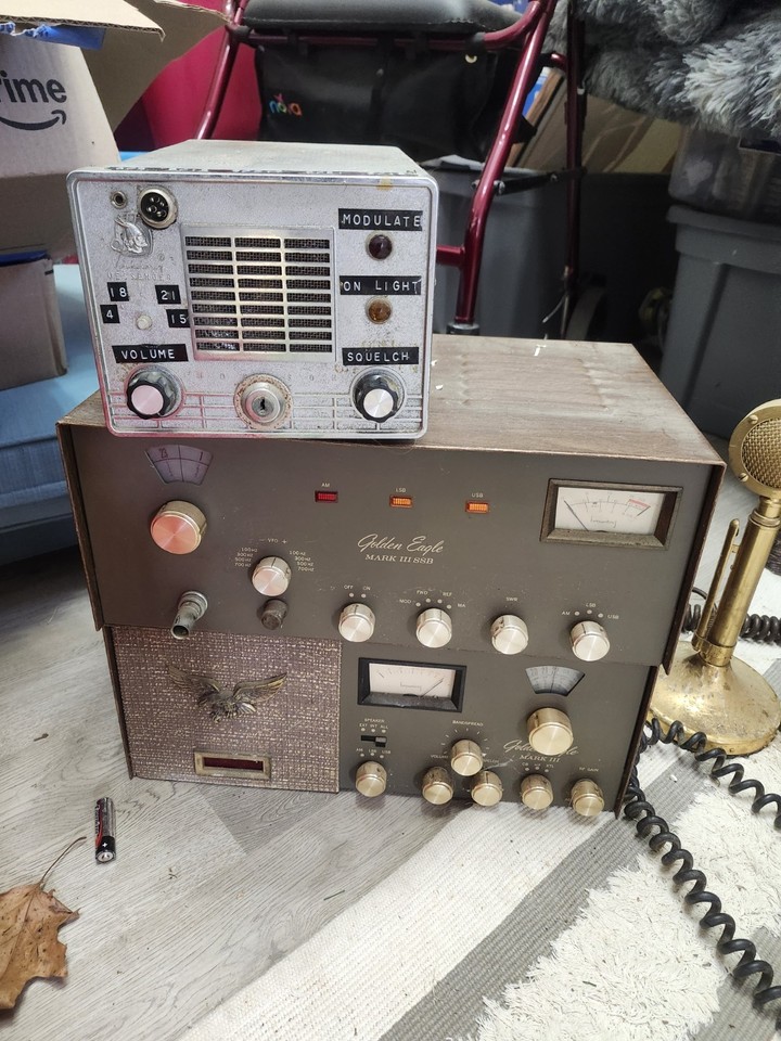 Vintage Golden Eagle Mark III CB Base Station Radio System Selling As ...