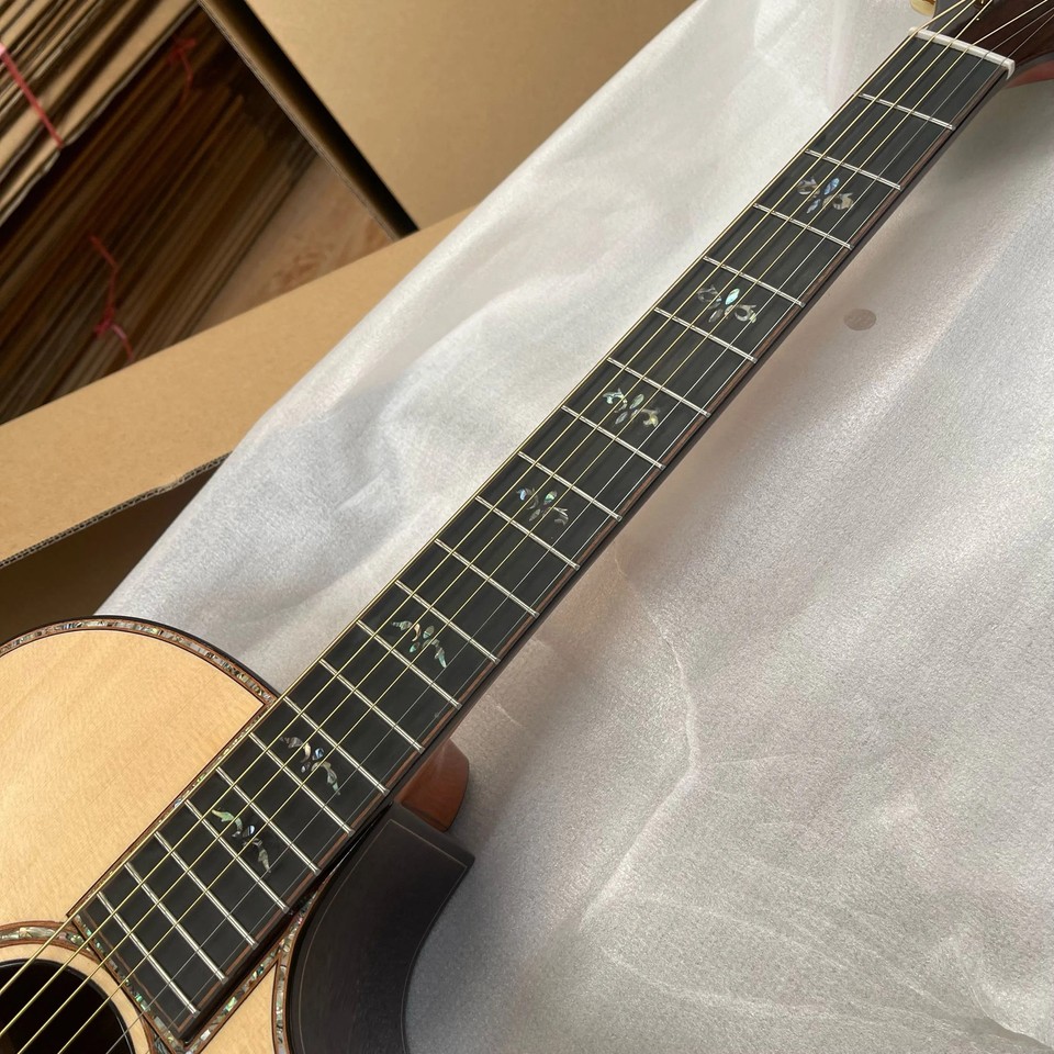 New 41# 914ce Acoustic (Electric) Guitar Solid Wood Abalone Inlay ...