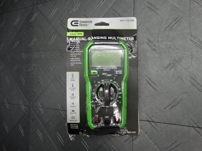 Commercial Electric 600 V True RMS Manual-Ranging Digital Multimeter ...