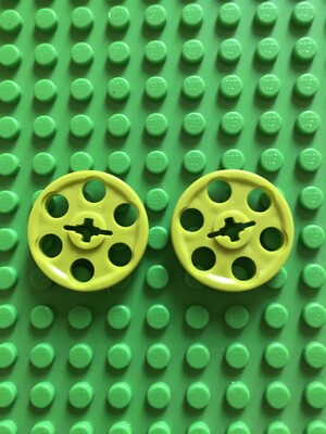 Lego 4185 Technic Lime Green 3x3 Wedge Belt Wheel X2 | eBay UK
