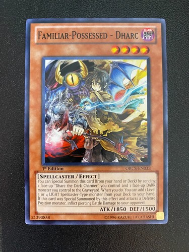 Yugioh Familiar-Possessed - Dharc ORCS-EN033 Common 1st Edition NM | eBay