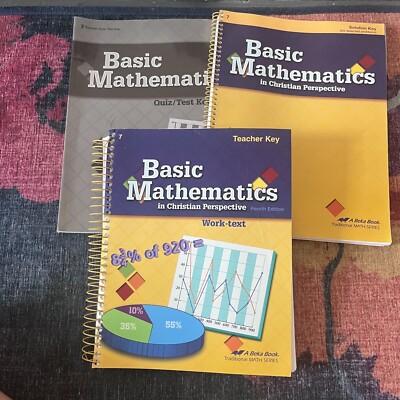 ABeka Book Basic Mathematics Christian Perspective 7 quiz/test work ...
