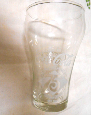 Vintage Coca-Cola 75th Anniversary Coke Glass 8 oz. (Austin, Tx.) | eBay