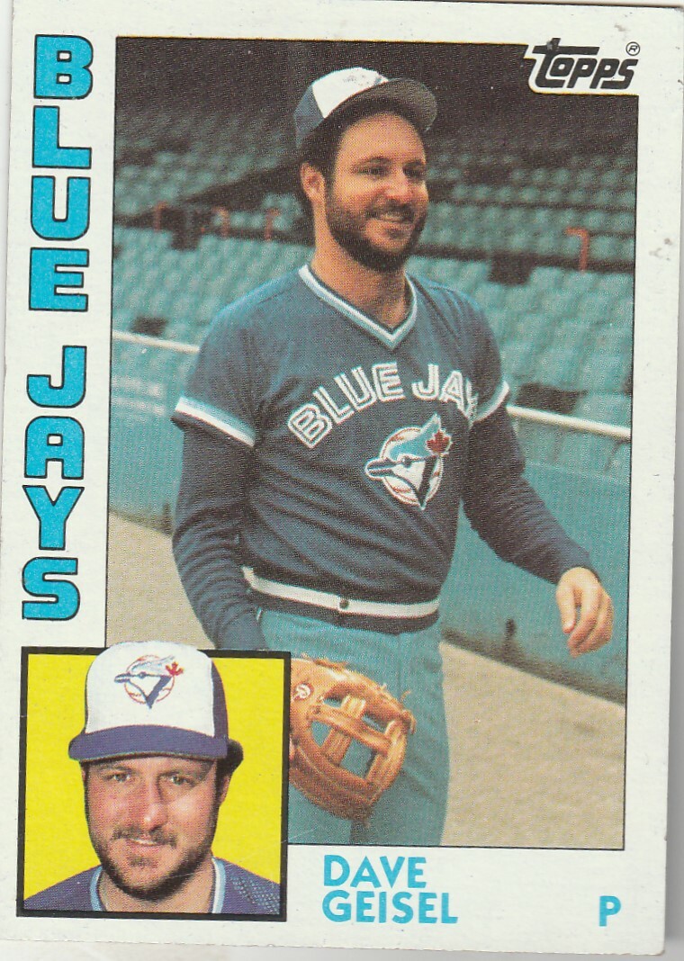 FREE SHIPPING-MINT-1984 Topps #256 Dave Geisel Blue Jays PLUS BONUS ...