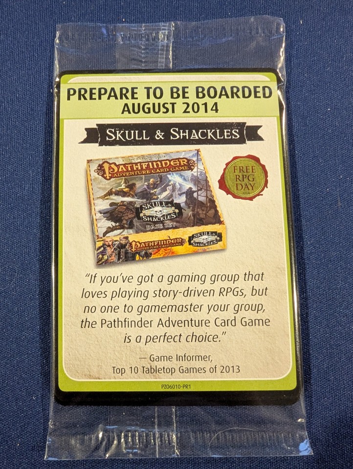 Pathfinder Adventure Card Game: Skull & Shackles – Ranzak Promo ...