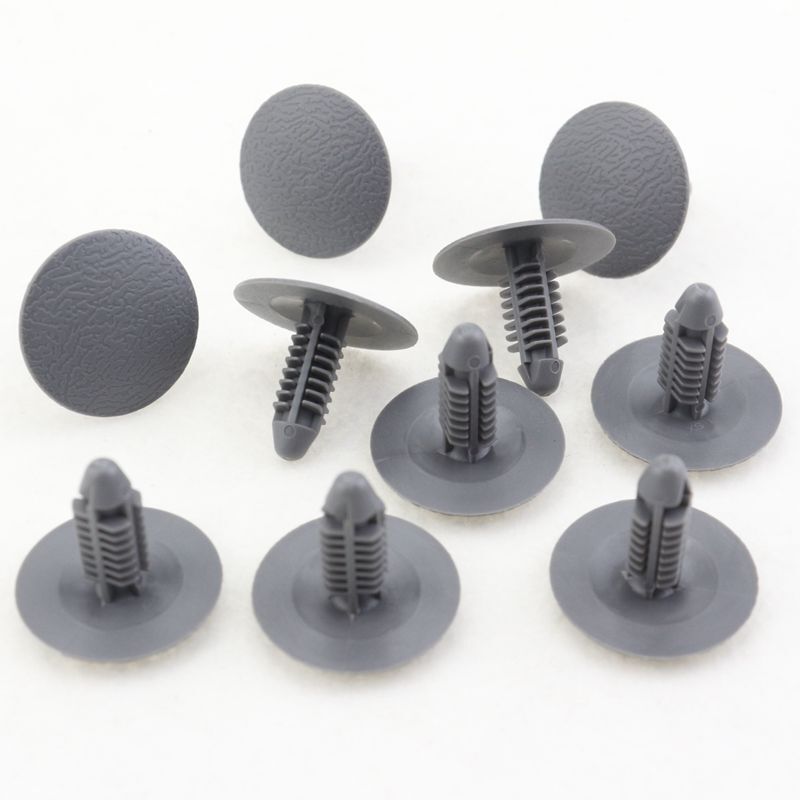 30 Gray Trim Panel Clips & Hood Insulation Fastener Retainers For Ford ...