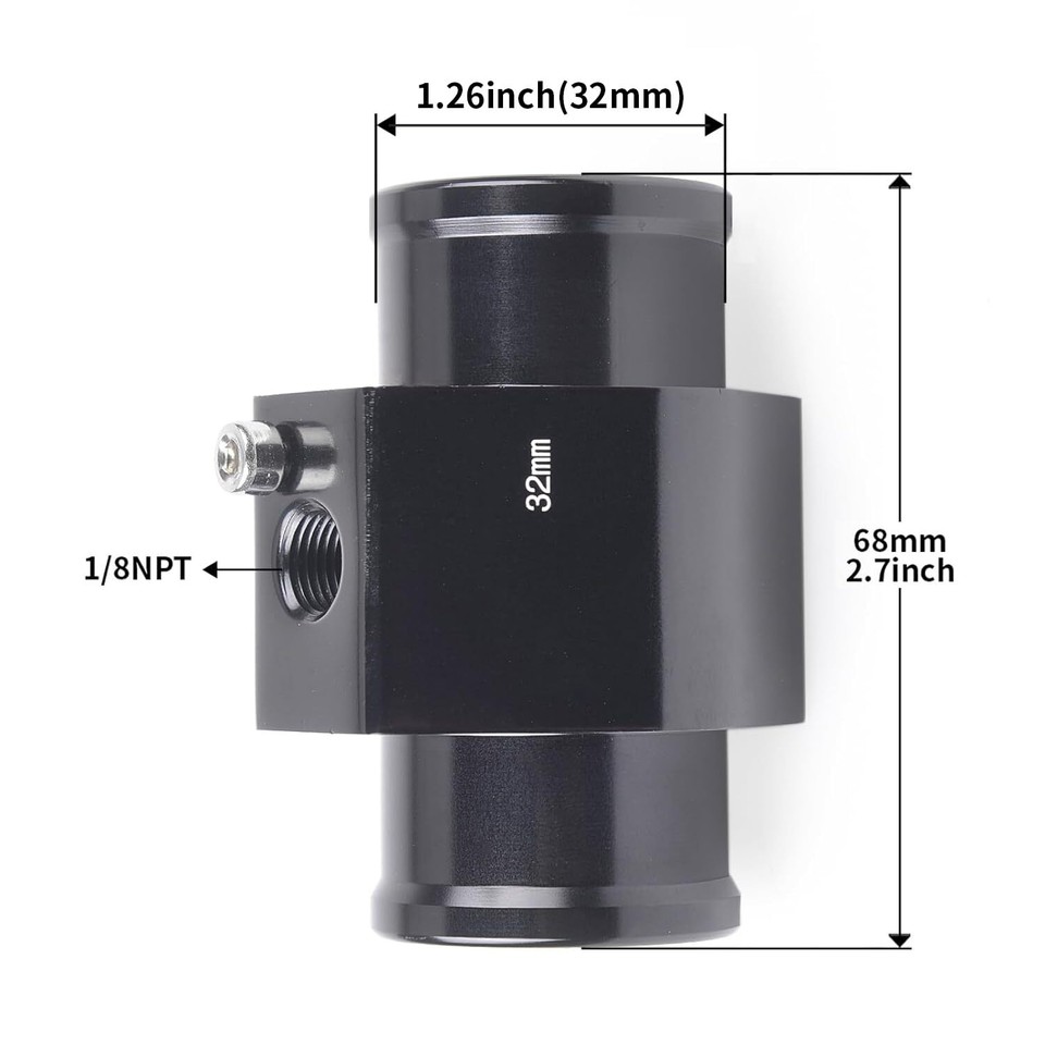 Water Temp gauge digital 52mm with 32mm Joint Pipe Sensor Adapter 1 ...