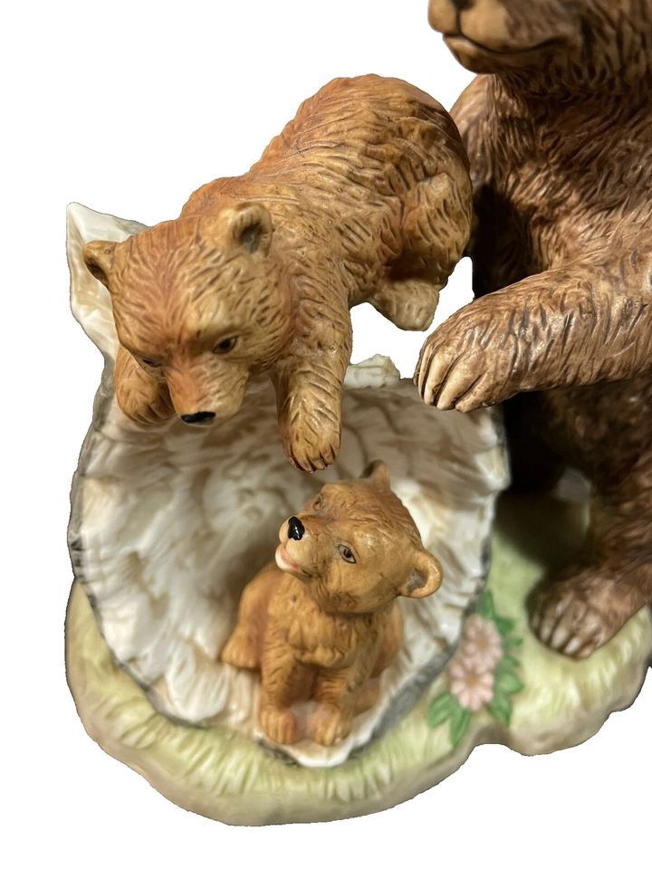 Homco Home Interiors "Curious Cubs" Porcelain Figurine Brown Bears | eBay