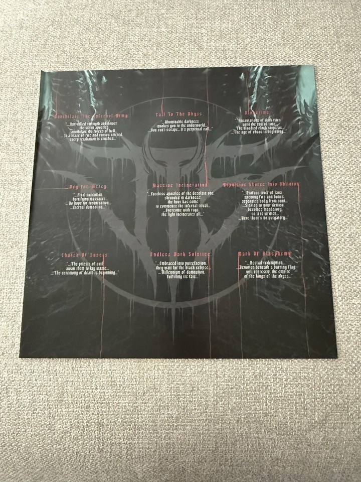 Vomit The Soul - Massive Incineration. 12 inch Vinyl. Splatter ...