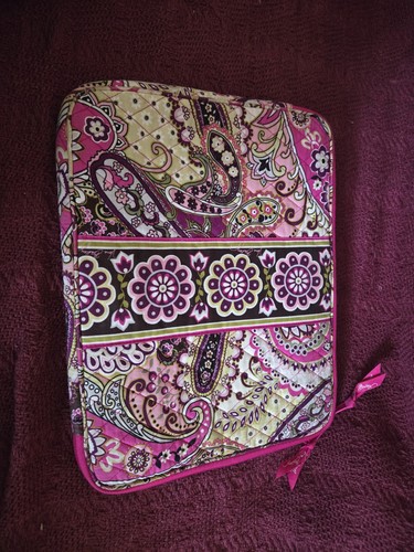 Vera Bradley Very Berry Paisley Quilted Fabric Laptop Computer Sleeve ...