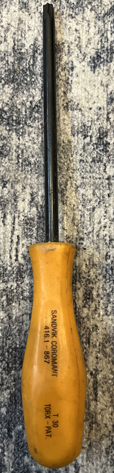 Lot Of 2: Sandvik Coromant 416.1-867 T30 Torx Screwdriver 8-1/4 Length ...