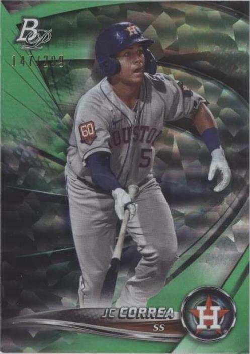 2022 Bowman Platinum - Top Prospects JC Correa #TOP-64 Emerald Ice ...