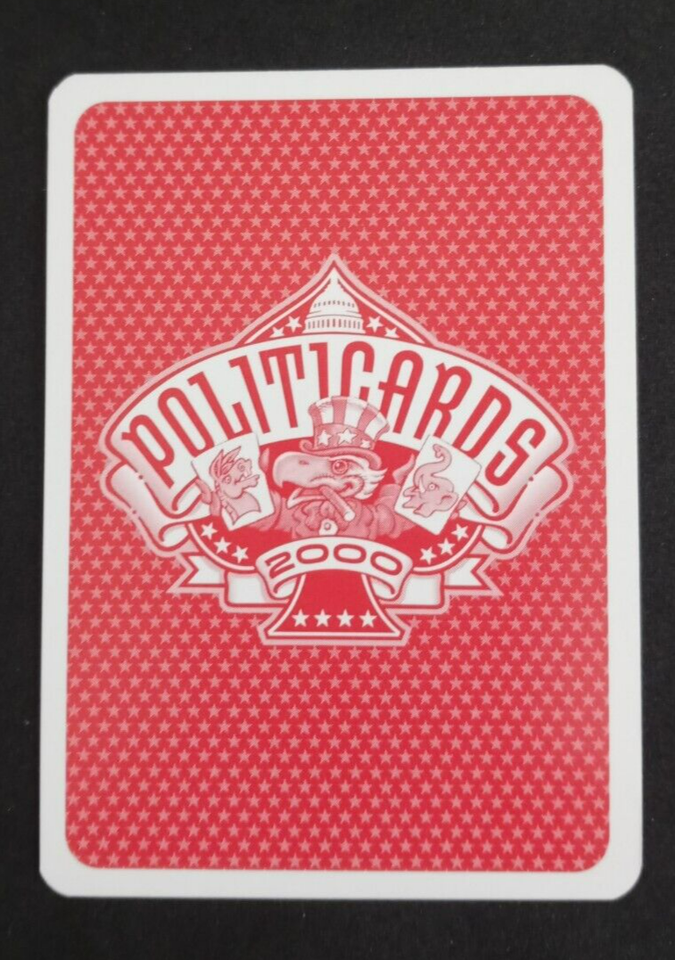 2000 Politicards Playing Card Red Back Harry Browne 6 Clubs | eBay