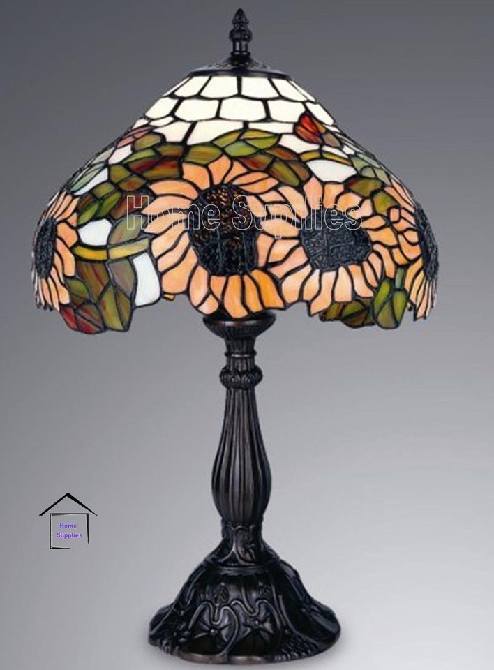 TIFFANY HANDCRAFTED GLASS TABLE LAMP SIZE 12'' INCH WIDE (Ideal ...