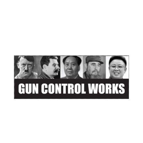 Gun Control Works Funny 2a Trendy political republican Sticker Decal | eBay