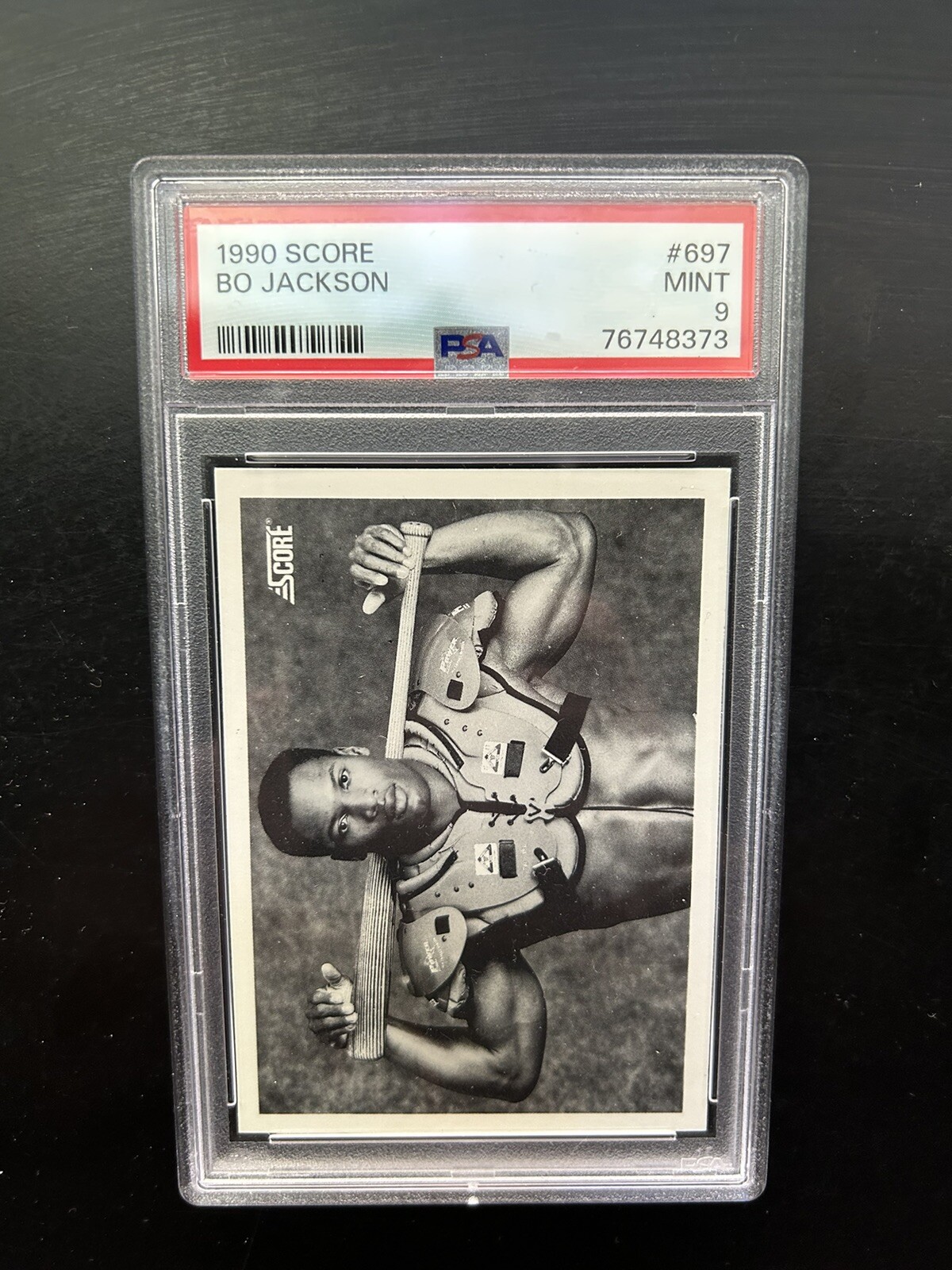 1990 Score Bo Jackson Iconic "BO" Card #697! PSA 9 Mint Iconic NFL MLB ...
