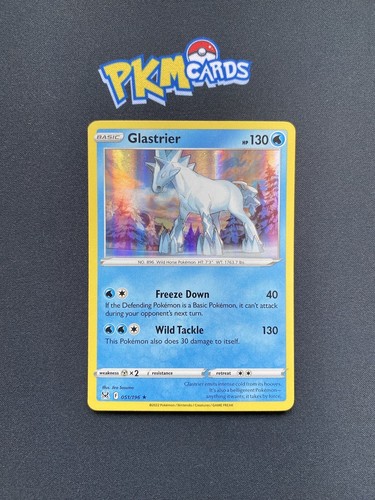 Pokémon TCG Glastrier Lost Origin 051/196 Holo Rare LP. | eBay